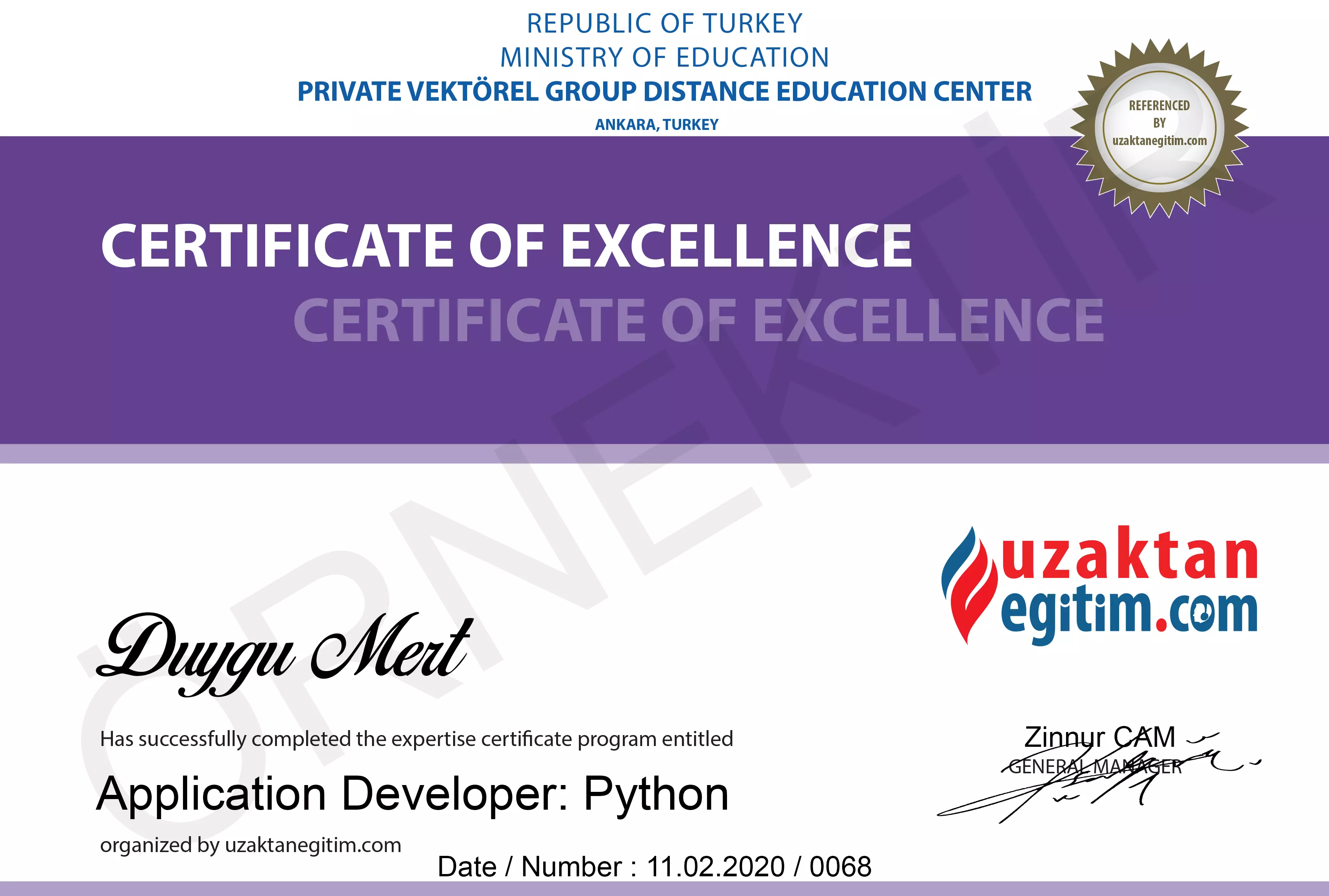 Python Eğitimi - Online Python Kursu | uzaktanegitim.com